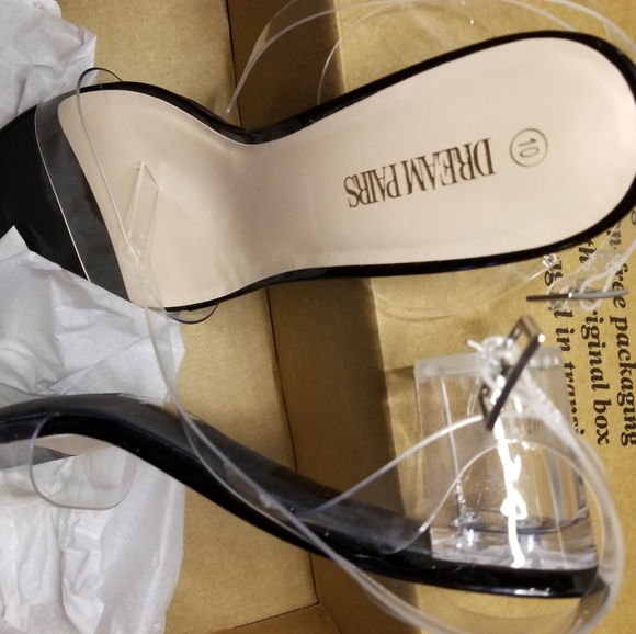 Dream Pairs | Shoes | Sexy Tranparent Clear Strappy Sandal With Black ...